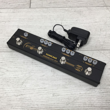 Used SONICAKE SONIC WOOD ACOUSTIC MULTI EFFEC Accoustic PreAmp Pedal