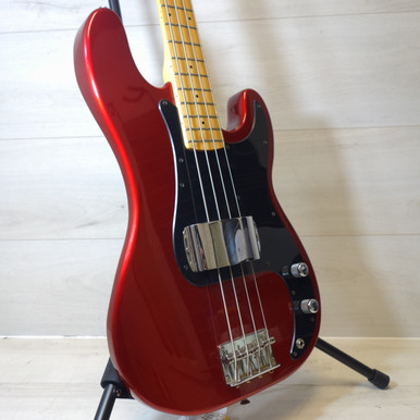Used Samick ARITIST SERIES 4 STRING Bass Guitar Red 4-String