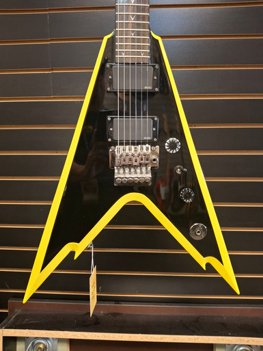 Used Dean RAZORBACK V 255 DIMEBAG Electric Guitar Black 6-String