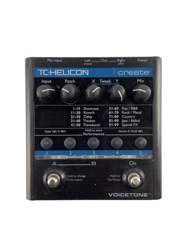Used TC Helicon VOICETONE CREATE W/ AC Pro Sound Effects Unit
