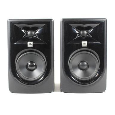 Used JBL 3 SERIES MKII PAIR Powered Studio Monitor