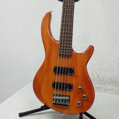 Used Dean EDGE 5 J Type Bass Guitar Orange 5-String