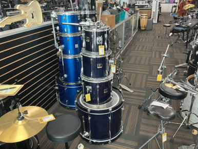 Used Yamaha 4 PC STAGE CUSTOM SHELLS Drum Shell Kit Dark Navy