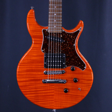 Used Hamer USA PHANTOM CUSTOM 1998 TRANS RED Double Cut Electric Guitar ...