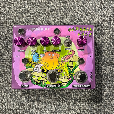 Used WREN AND CUFF GARBAGE FACE Guitar Fuzz Pedal