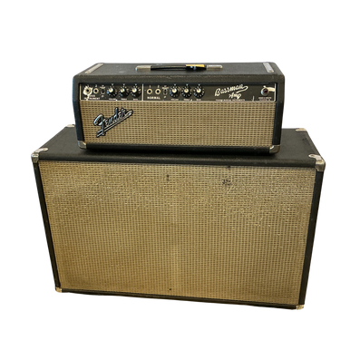 Used Fender BASSMAN 65 AA165 W/CAB Vintage Tube Guitar Head