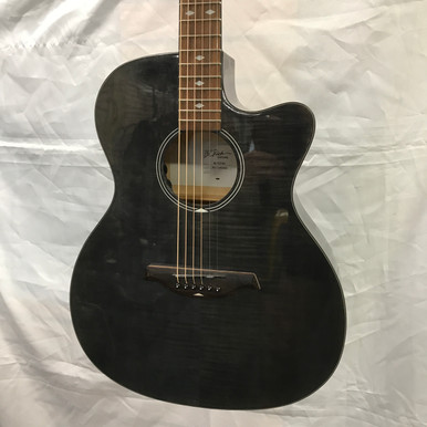 Used BC Rich BCR3TBK Laminate Top Acoustic Guitar Black