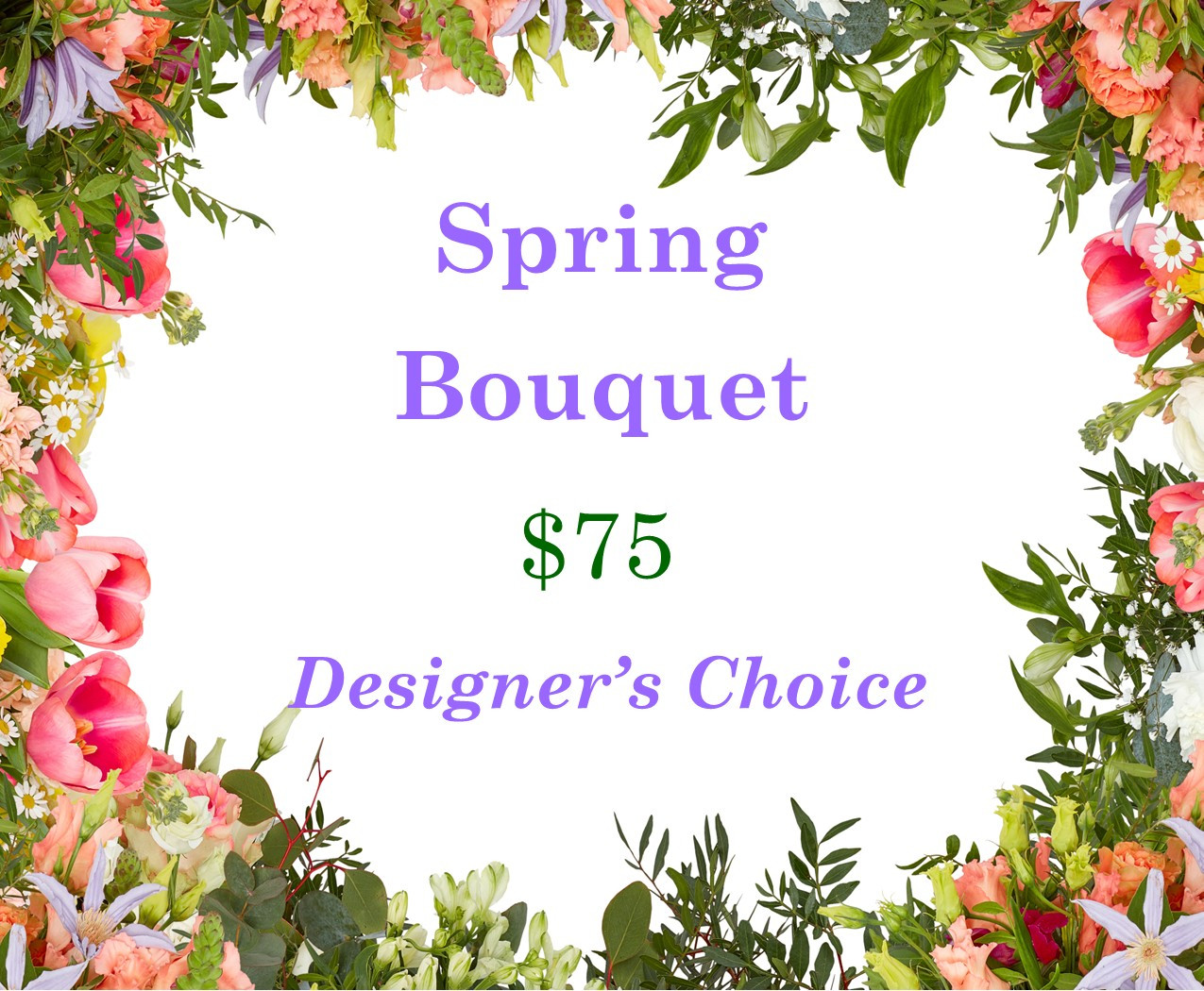 Spring Flower Bouquet - Standard - Georgetown Flowers & Gifts