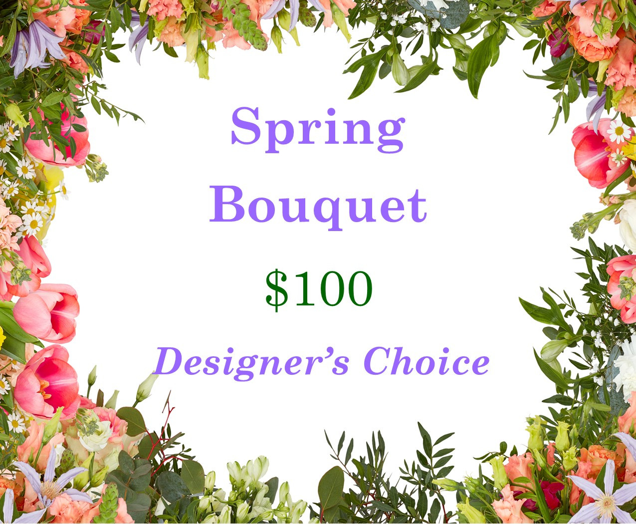 Spring Flower Bouquet - Deluxe - Georgetown Flowers & Gifts