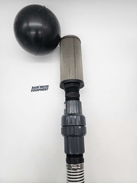 1.5" Stainless Steel Floating Intake Filter w/ Check Valve (Hose ...