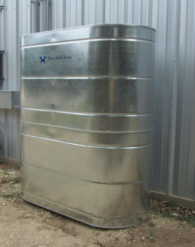 233 and 550 Gallon - Slimline Galvanized Steel Water Storage Tank