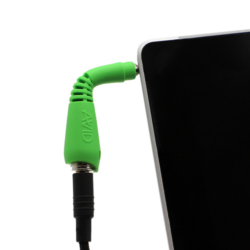 AVID Products Fishbone Device Protection Audio Adapter with 3.5mm Connections - Green - Bluum