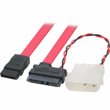Connectland CL-CAB40042 37"/6" Mini SATA Data/Power Cable with Molex ...