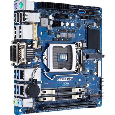 ASUS Q370I-IM-A Desktop Motherboard - Intel Q370 Chipset - Socket H4 LGA-1151 - Mini ITX - Bluum