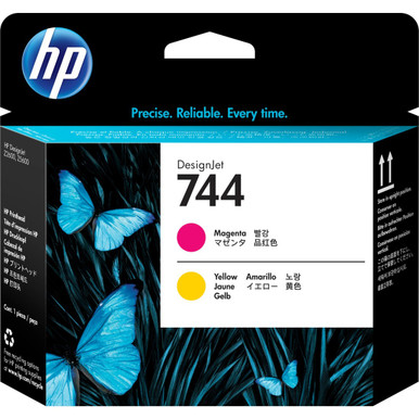HP 744 Original Inkjet Printhead - Magenta, Yellow - 1 Pack - Bluum