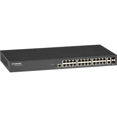Black Box Gigabit Managed Ethernet Switch - 26-Port - Bluum