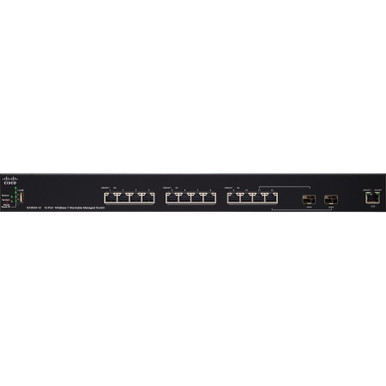 Cisco SX350X-12 12-Port 10GBase-T Stackable Managed Switch - Bluum