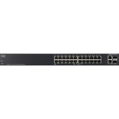 Cisco SF200-24P 24-Port 10/100 PoE Smart Switch - Bluum