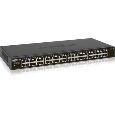 Netgear 48-port Gigabit Ethernet Rackmount Unmanaged Switch (GS348) - Bluum