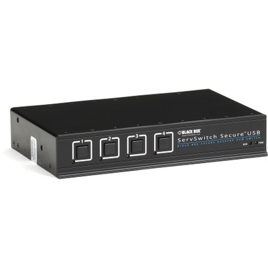 Black Box ServSwitch Secure KVM Switch with USB, EAL4+ Certified, DVI ...