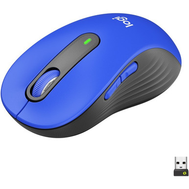 Logitech Signature M650 L Mouse, Blue - Wireless - Bluum
