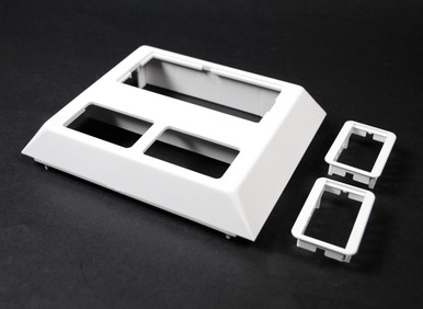 Wiremold 5007C-2ABGY Access 5000 Deep Device Plate Fitting in Gray - Bluum