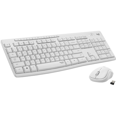 Logitech MK295 Silent Combo - Wireless - Off White - Bluum