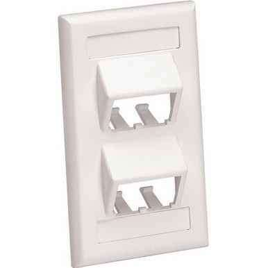 Panduit Mini-Com 4 Sockets Single Gang Faceplate - Bluum
