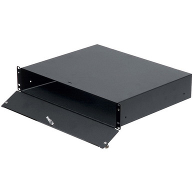 Rack Solutions 2U Lockable Rackmount Box 14in (D) with Hinged Door - Bluum