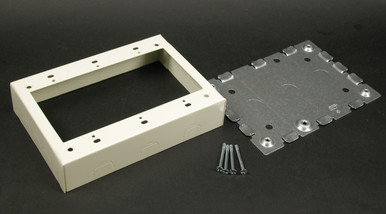 Wiremold V5747-3 Three Gang Shallow Switch and Receptacle Box Fitting ...
