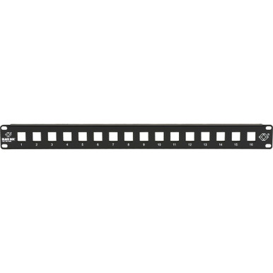 Black Box Multimedia Patch Panel - 1U, 16-Port - Bluum
