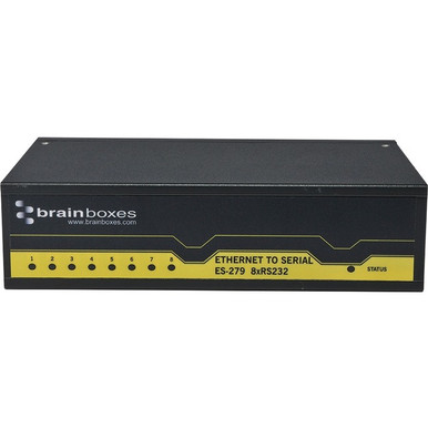 Brainboxes 8 Port RS232 Ethernet to Serial Adapter - Bluum