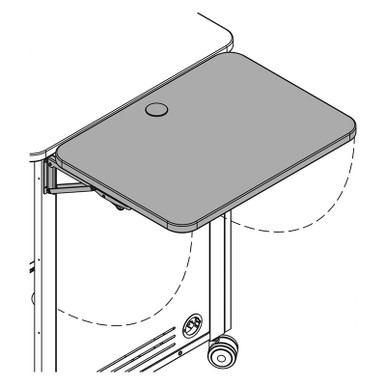 Spectrum 55543WDBK Freedom One eLift Rack Cabinet Flip-up Shelf w/Chalk ...