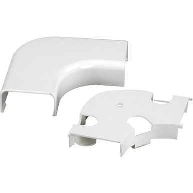 Wiremold 2911FO-WH Uniduct 2900 Series Radiused Flat Elbow Fitting - Bluum
