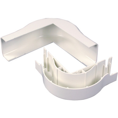 Wiremold 2918FO-WH Uniduct 2900 Series Radiused External Elbow Fitting ...