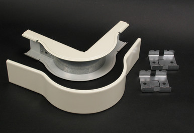 Wiremold V2418FO 2400 Radiused External Elbow Fitting in Ivory - Bluum