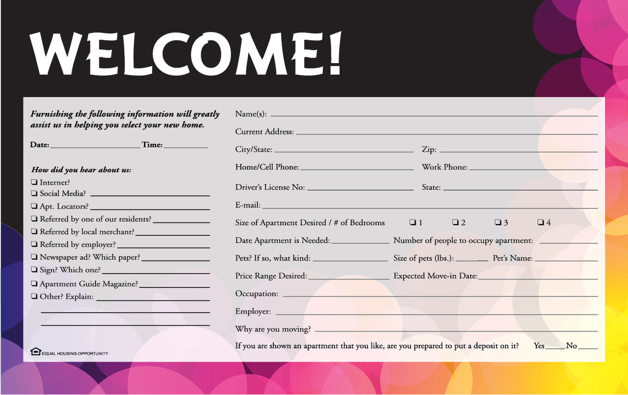 Guest Card Black Neon