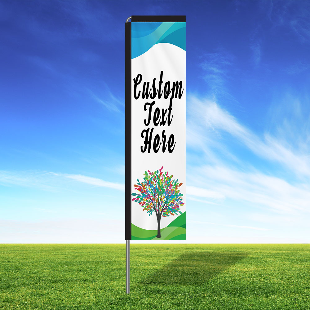 Rainbow Tree Custom Rectangle Vertical Flag Kit