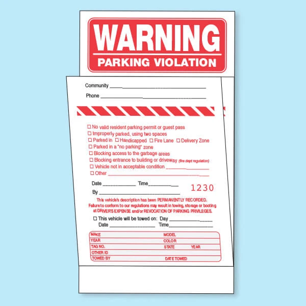 Parking Violation WARNING