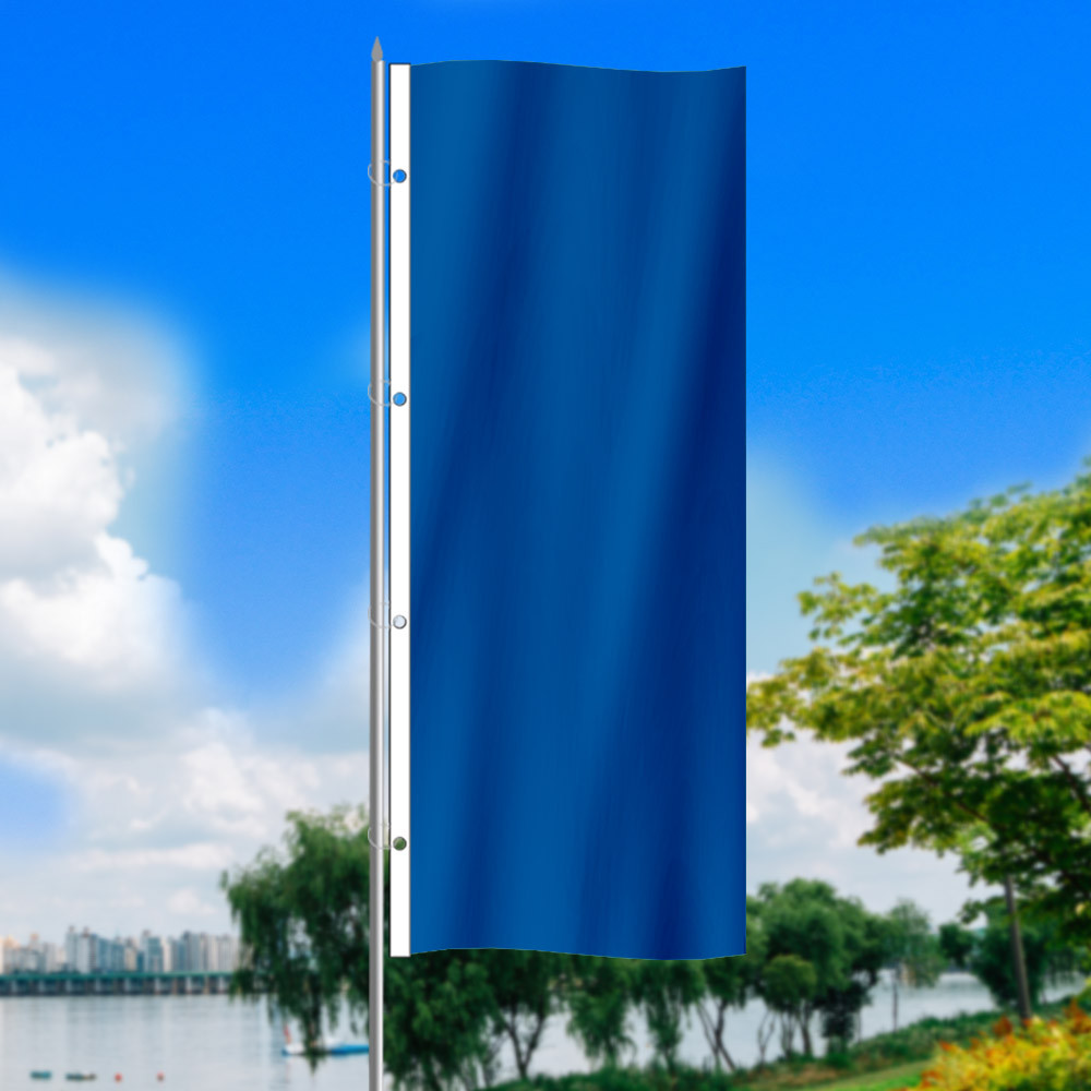 3x8 Blue Vertical Flag