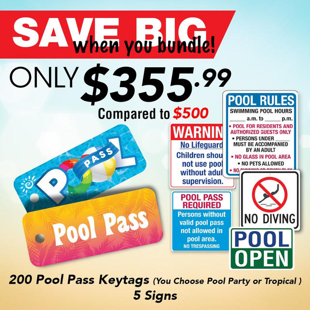 Pool Pass Keytags Bundle