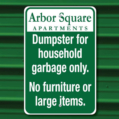Custom 12" x 18" Aluminum Sign
