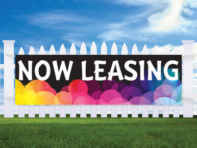 3x10 Bloom Banner - Now Leasing