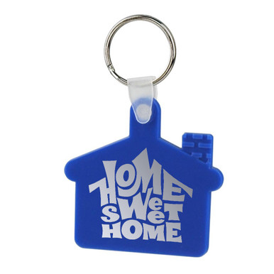 Home Sweet Home Keychain Blue
