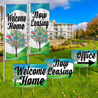 Vertical Flag Bundle: Rainbow Tree