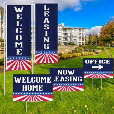 Vertical Flag Bundle: American Star