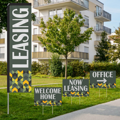 Rectangle Windless Flag Bundle: Sage X