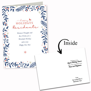 Custom Holiday Greeting Card - Happy Holidays