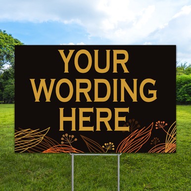 Autumn Blossom- Semi Custom Coroplast Sign