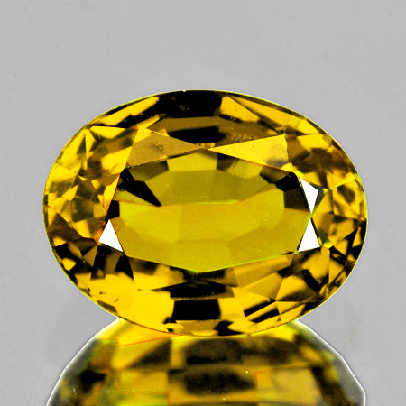 7.5x6 mm {1.36 cts} Oval Intense Yellow Mali Garnet Natural {Flawless ...